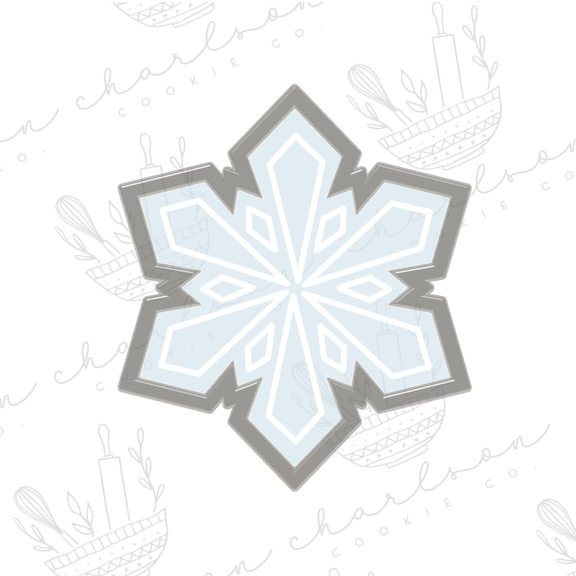 Snowflake no. 3 cookie cutter – Charlson Cookie Co.