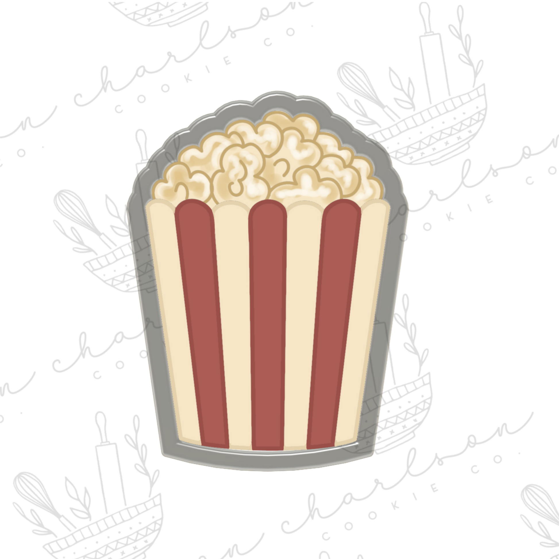 Popcorn cookie cutter – Charlson Cookie Co.