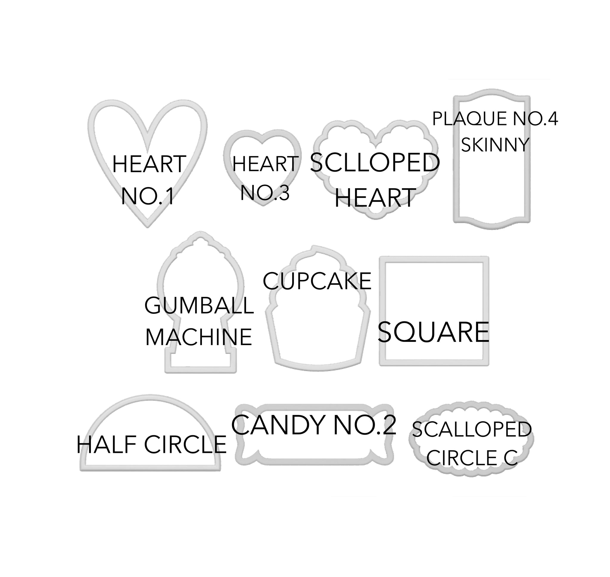 Linen & Gray - "Valentine's Day" class cookie cutters – Charlson Cookie Co.